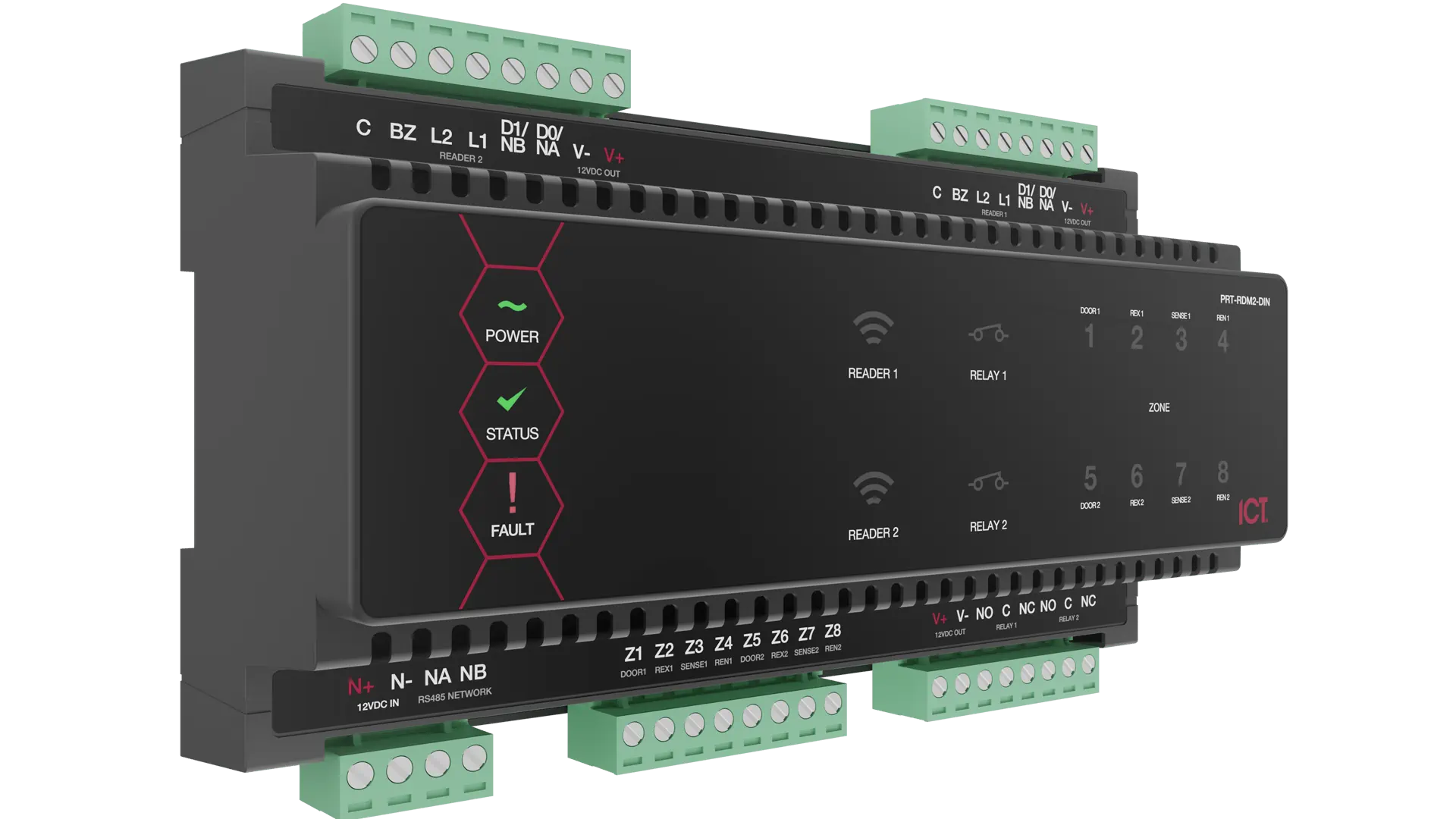 Protege DIN Rail 2 Door Reader Expander | ICT