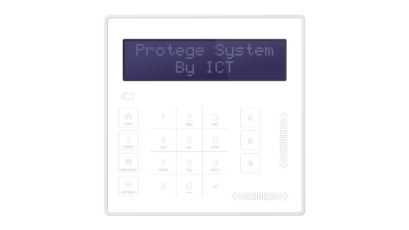 Protege Touch Sense LCD Keypad | ICT